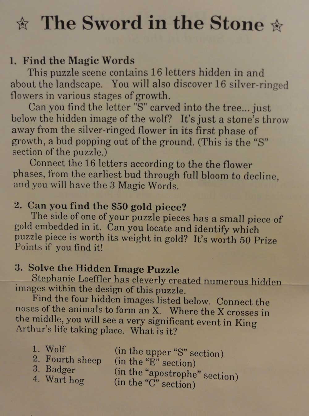 The Sword In The Stone | Stave Limited Edition Trick