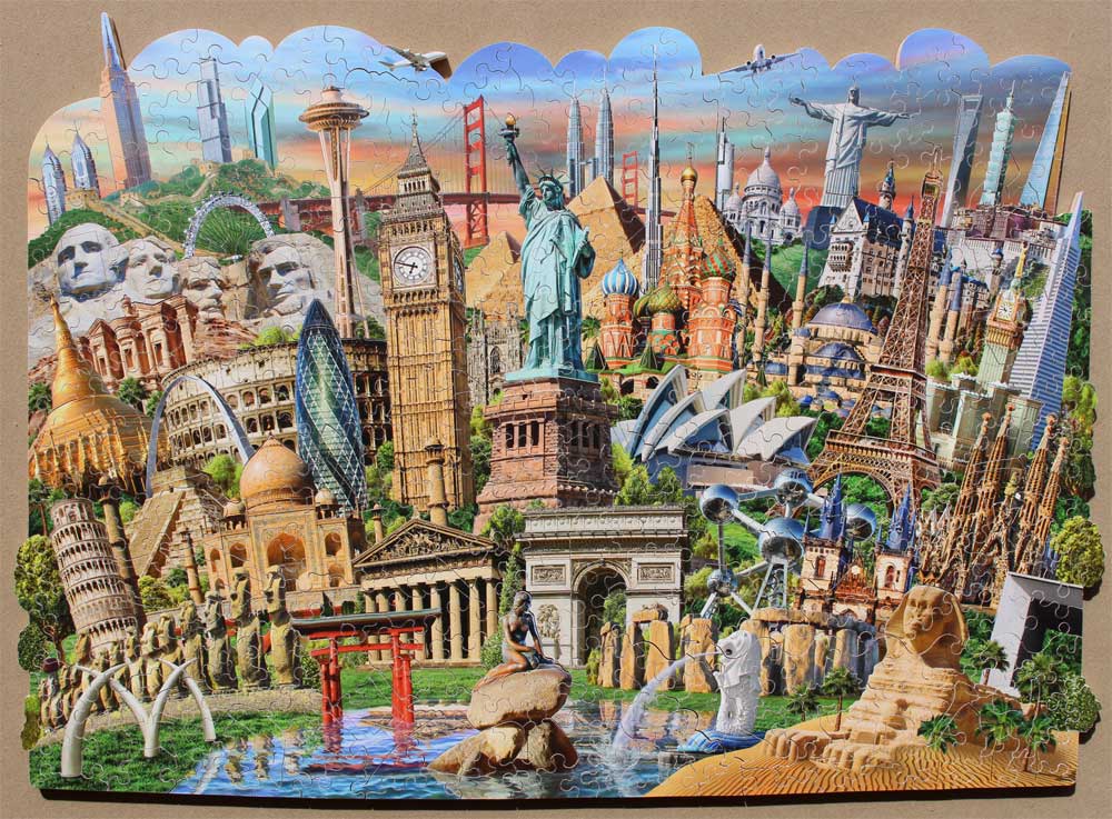 Stave Puzzles | "World Landmarks" | Traditional